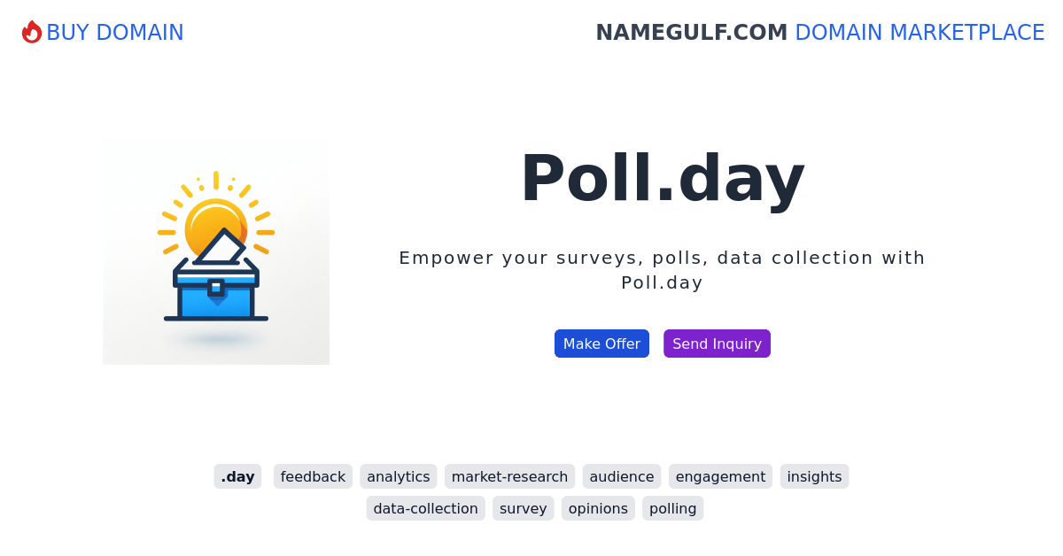 Buy Poll.Day – Your Ultimate Polling Platform Awaits!